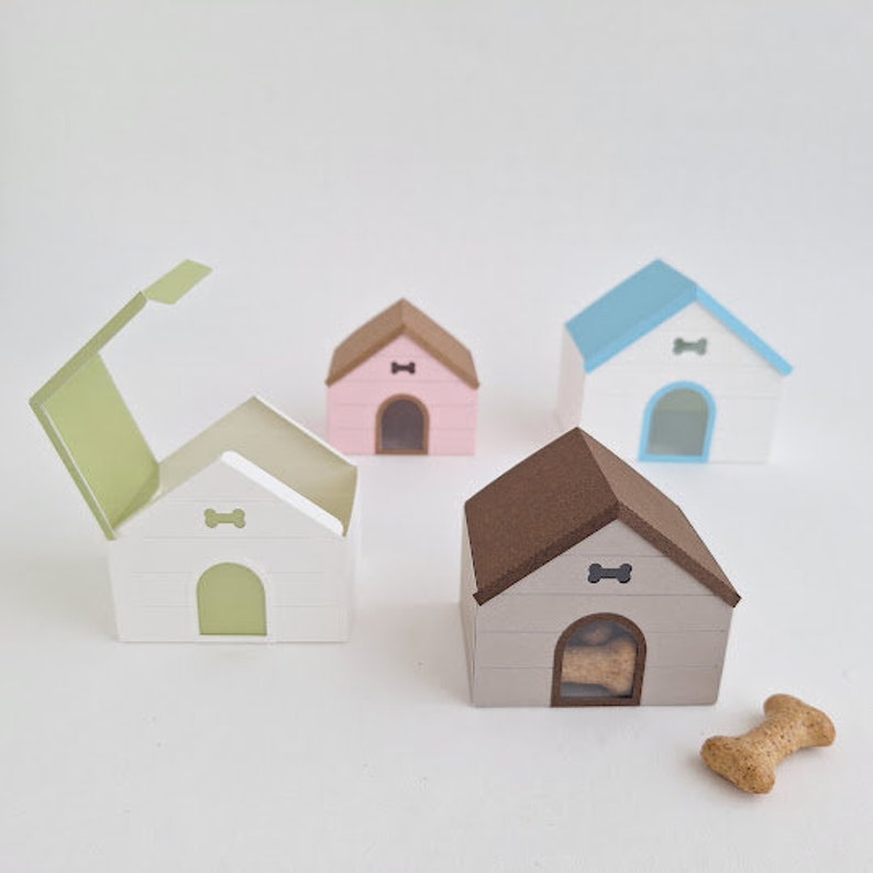 Dog House Treat Box: DIY Kennel Favor Box (SVG File) - Etsy