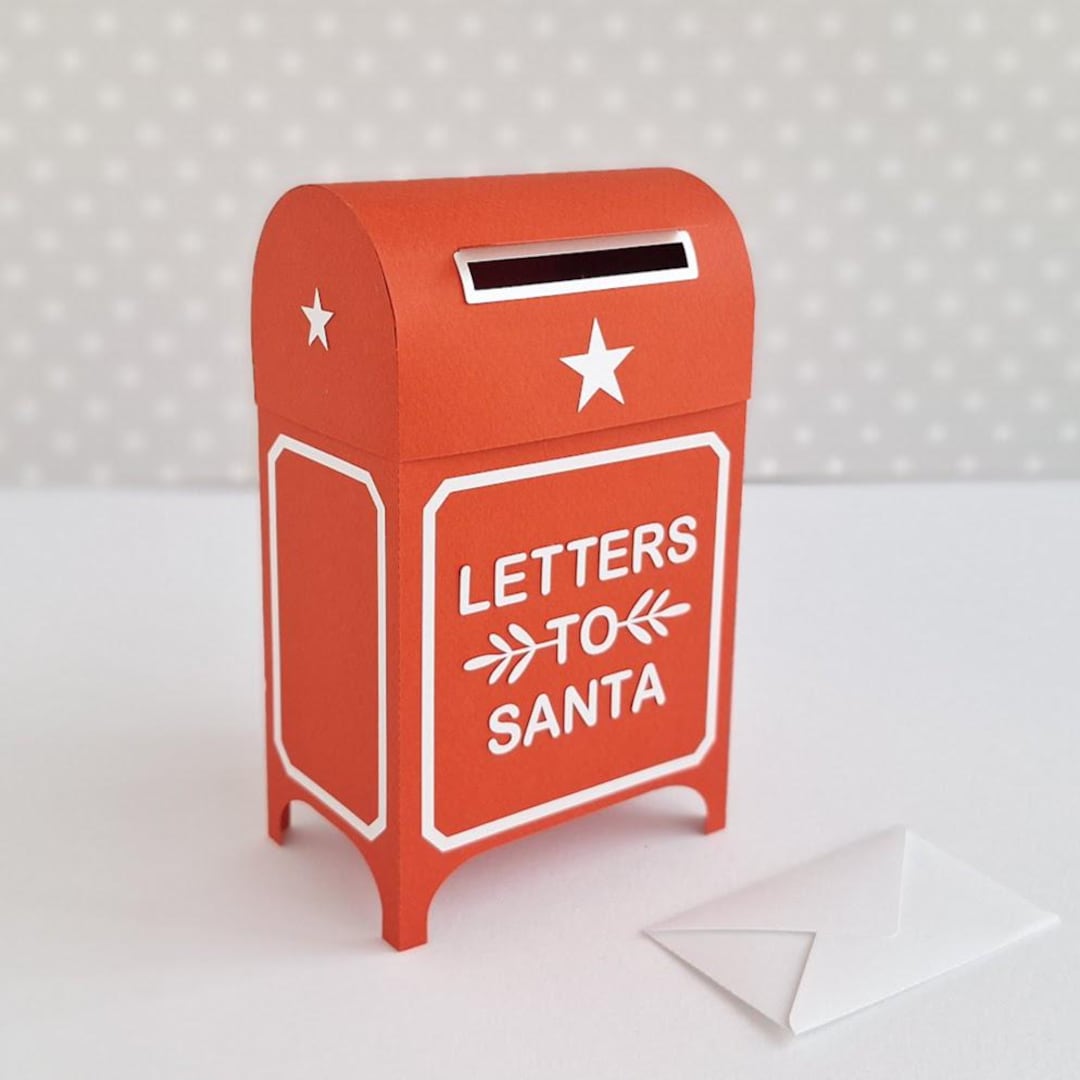 Santa Mail Box/ Letters to Santa Box/ DIY Mail Box/ Santa Post Box ...