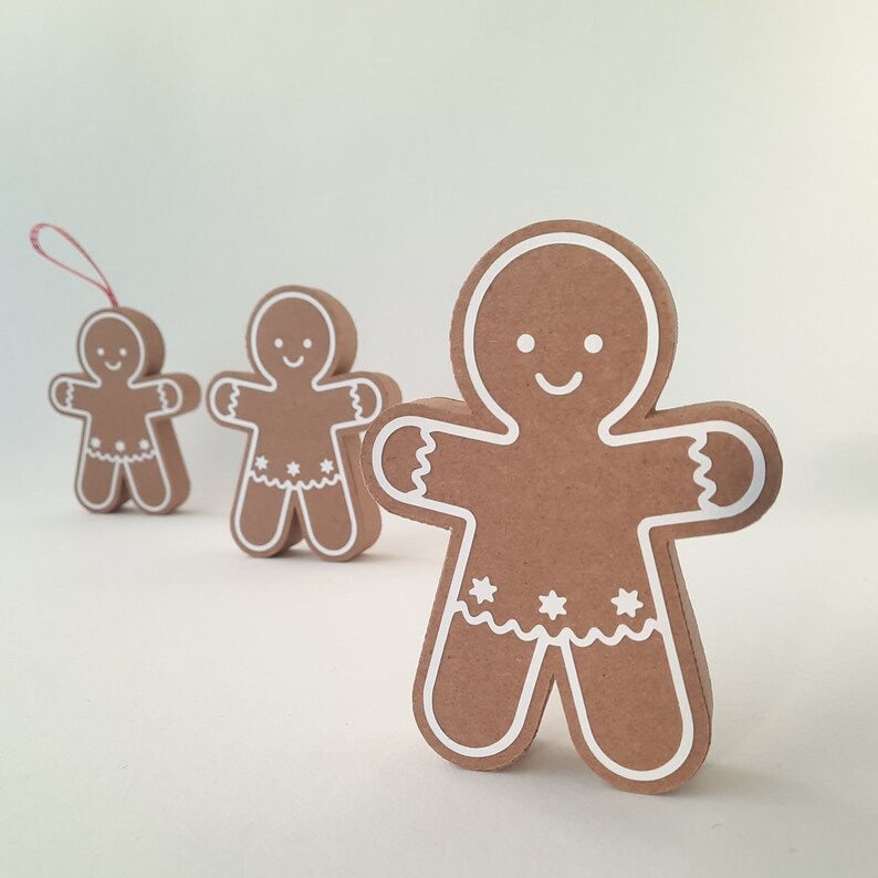 Gingerbread Woman Treat Box - Etsy