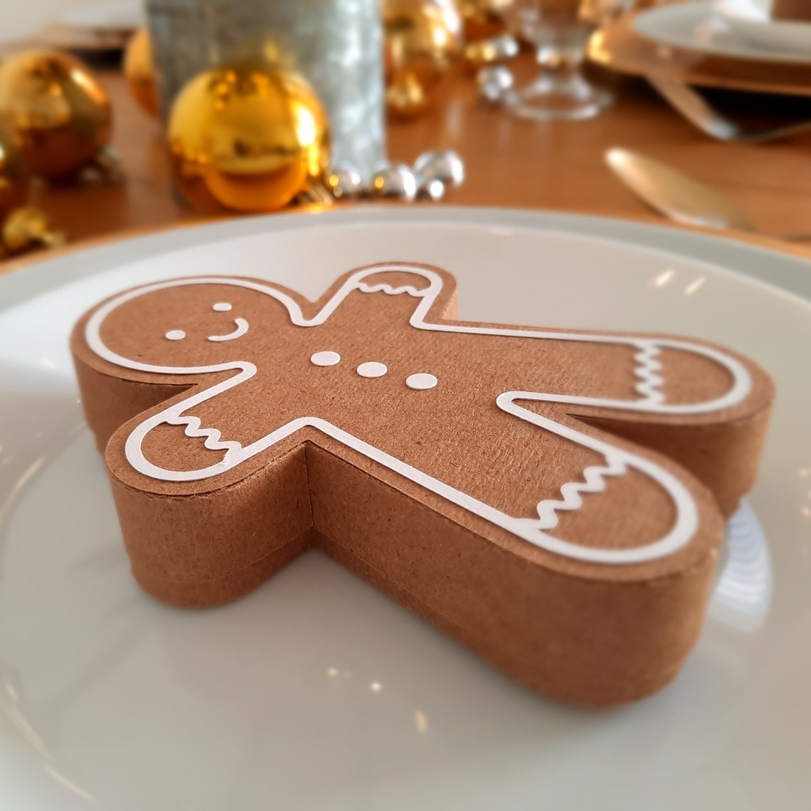 Gingerbread Man Treat Box - Etsy