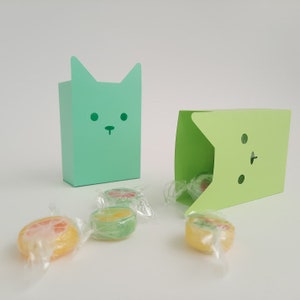 Kitty Cat Gift Bag / Party Bag / Paper Container / Treat Box / Pet ...
