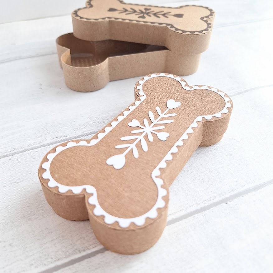 Bone Shaped Gift Box SVG: Pet Treat Box Template (digital Download) - Etsy
