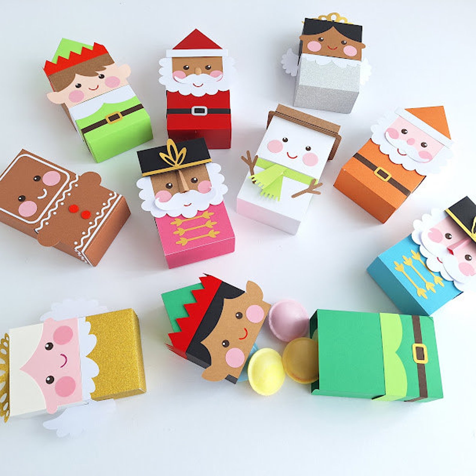 Elf Boy Treat Box SVG: Christmas Advent Calendar (digital Download) - Etsy
