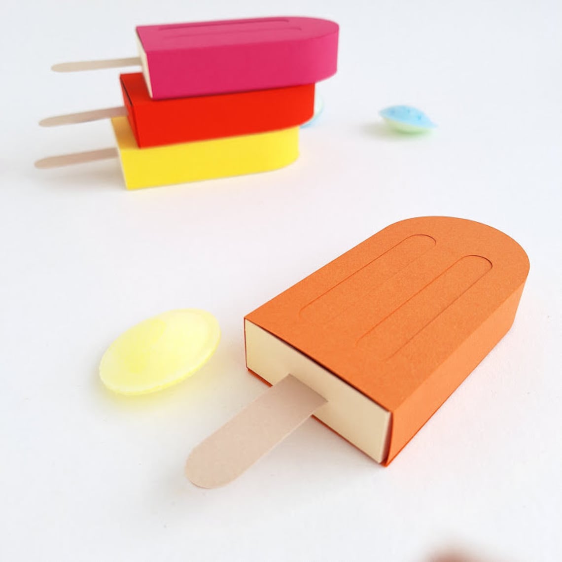 Popsicle Favor Box SVG: Ice Cream Party Decor (digital Download) - Etsy ...