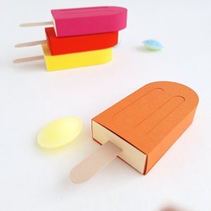Popsicle Ice Lolly /paper Container / Ice Cream Stick / DIY Gift Box ...