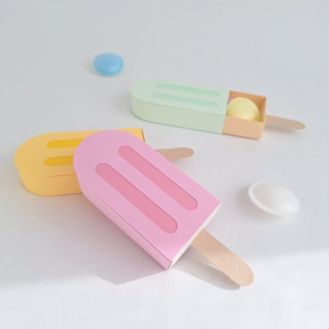 Popsicle Favor Box SVG: Ice Cream Party Decor (digital Download) - Etsy ...