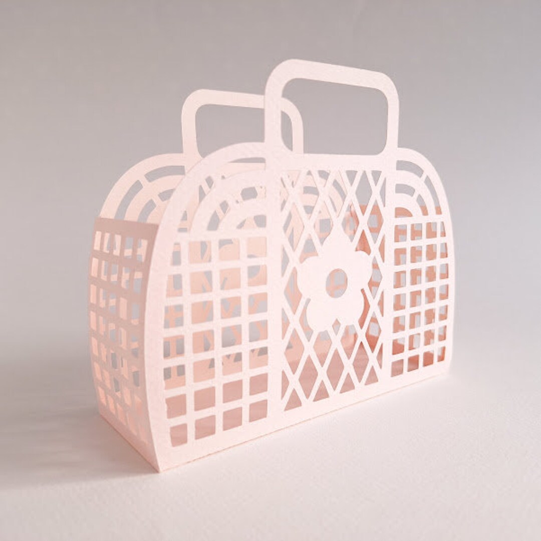 Retro Jelly Bag SVG Cutting Files/ Bridesmaid Gift / Beach Bag Template ...