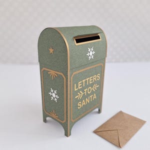Santa Mail Box/ Letters to Santa Box/ DIY Mail Box/ Santa Post Box ...