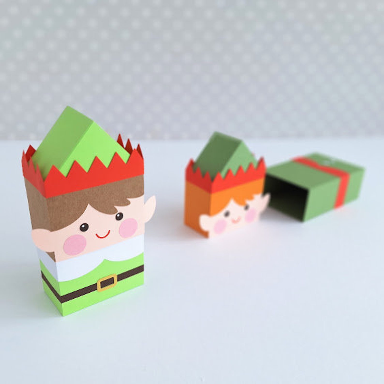 Elf Boy Treat Box SVG: Christmas Advent Calendar (digital Download) - Etsy
