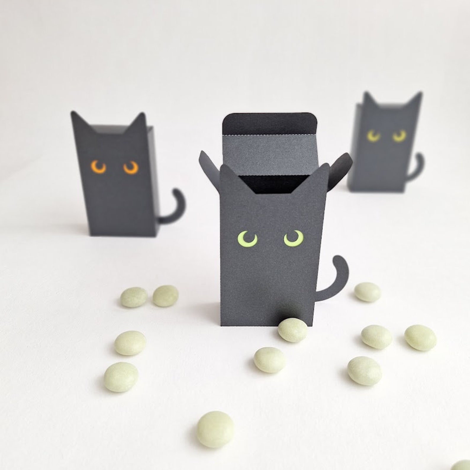 Halloween Cat Candy Box - Etsy