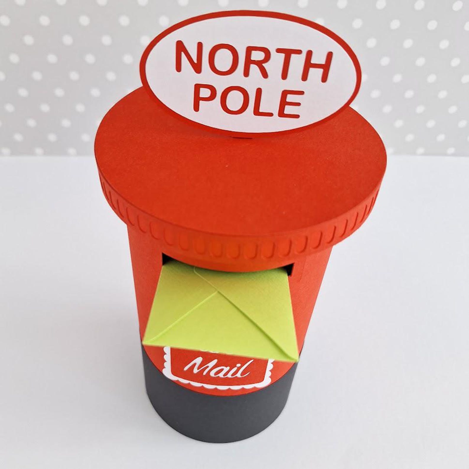 Santa Post Box SVG: DIY North Pole Letters Mailbox (digital Download ...