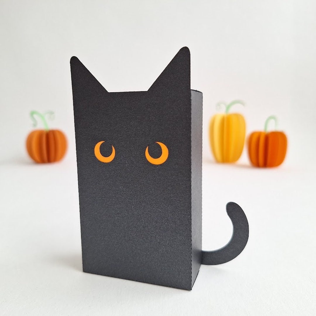 Halloween Cat Candy Box - Etsy
