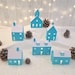 DIY Christmas Village Paper House Set: Tea Light Mantel Decor (SVG ...