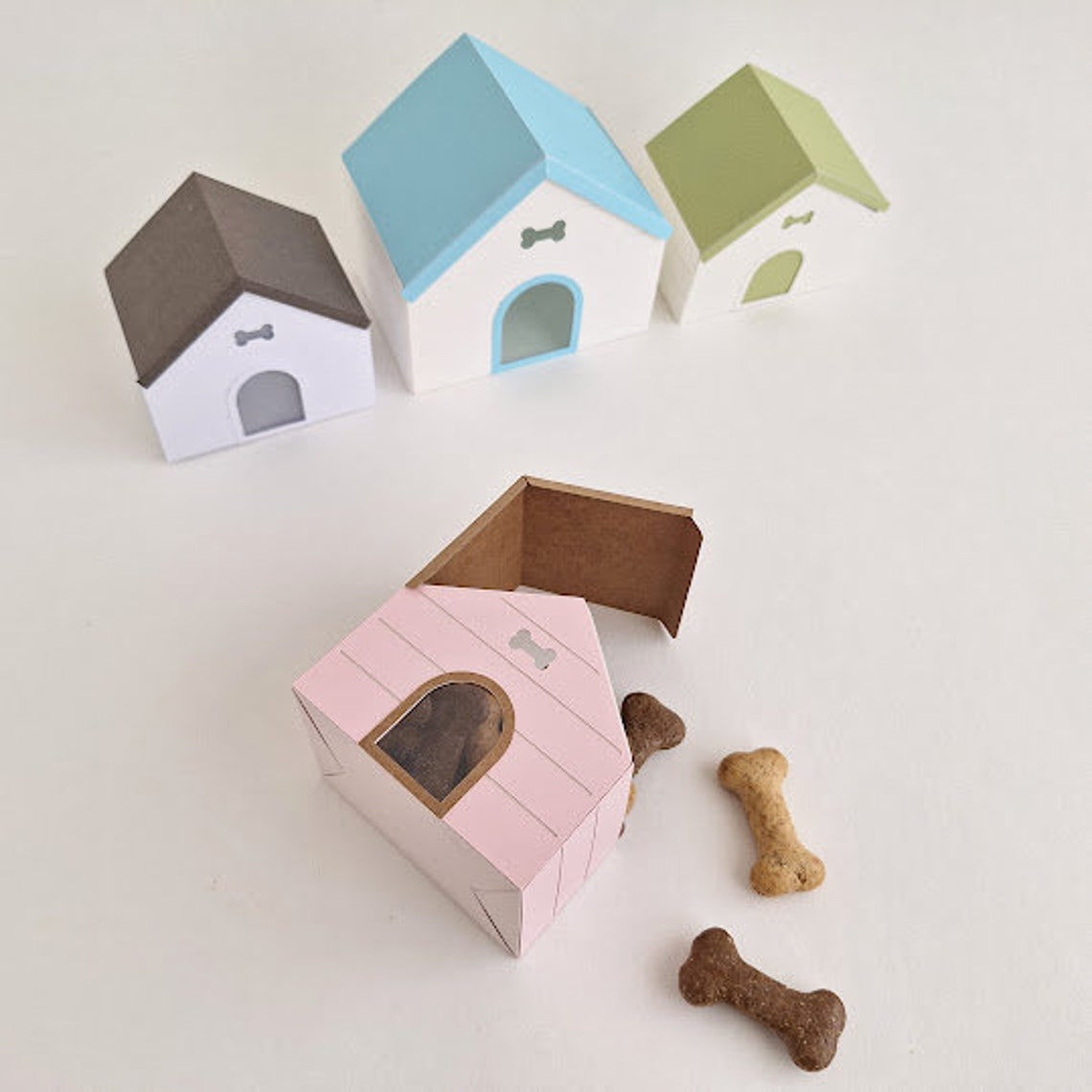 Dog House Treat Box: DIY Kennel Favor Box (SVG File) - Etsy