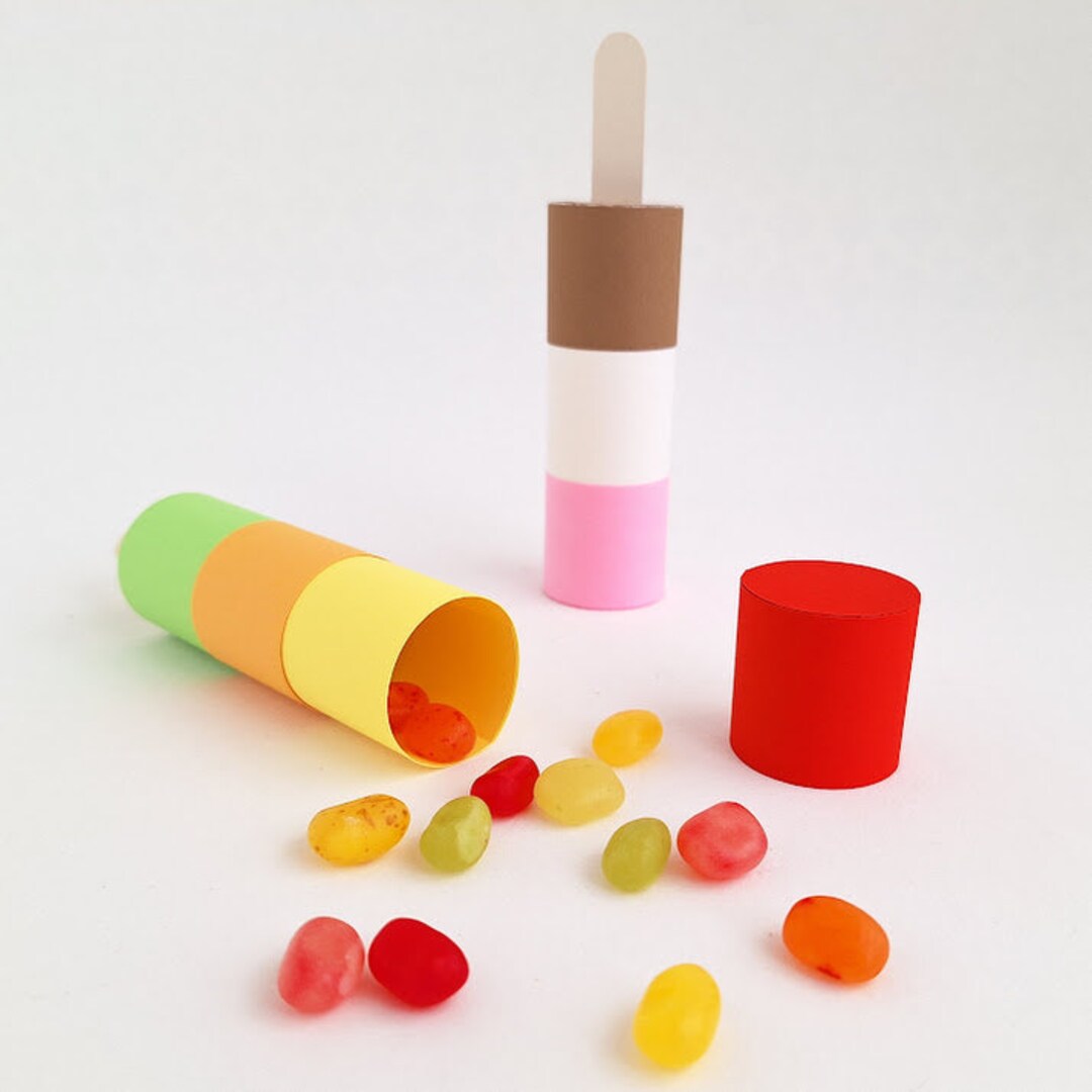 Popsicle Stick Lolly /paper Container / Ice Cream Stick / DIY Gift Box ...