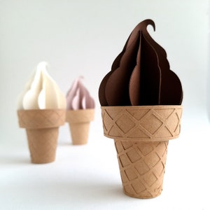 Ice Cream Cone Boxes SVG Cut File / Wedding Favour / DIY Treat Box ...