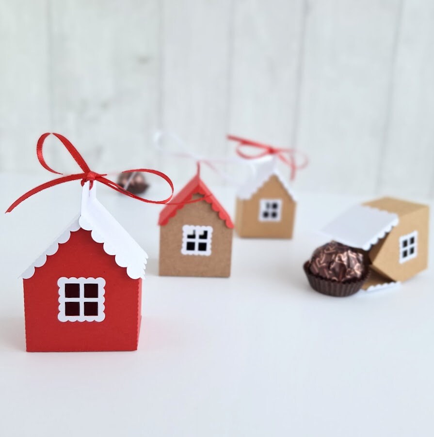 Advent Calendar Boxes /ginger Bread Houses/ Treat Box / Christmas Table ...