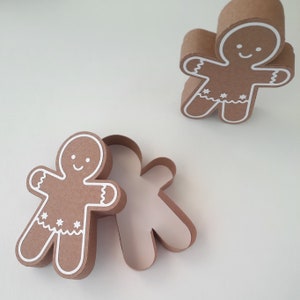 Gingerbread Woman Treat Box - Etsy