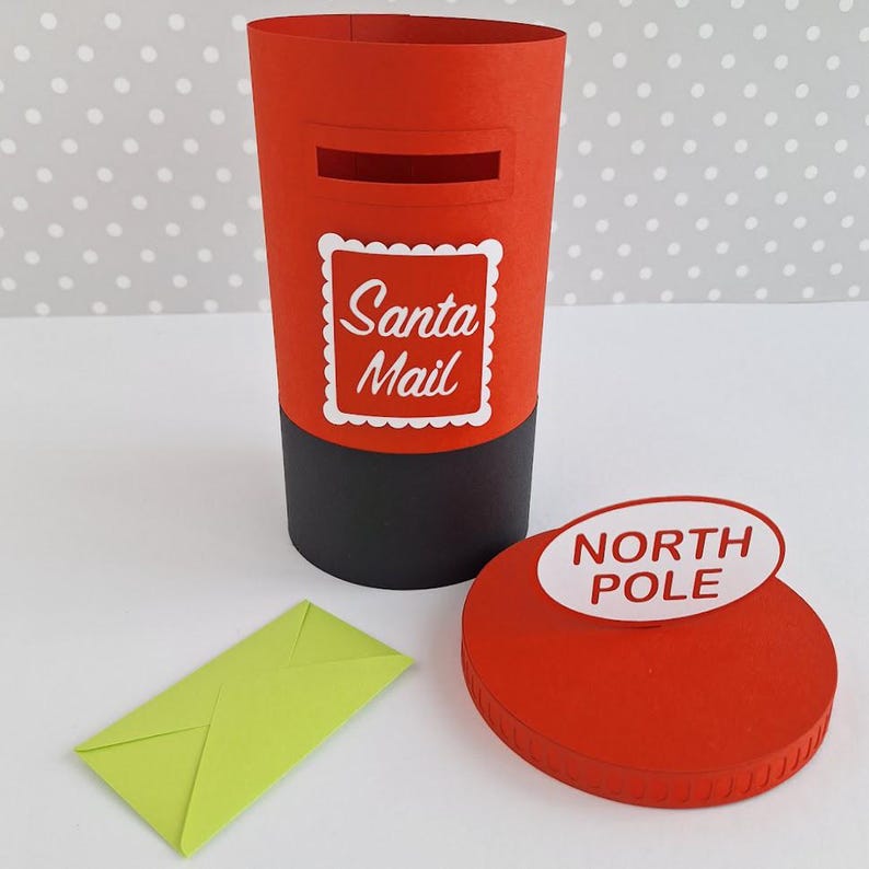 Santa Post Box SVG: DIY North Pole Letters Mailbox (digital Download ...