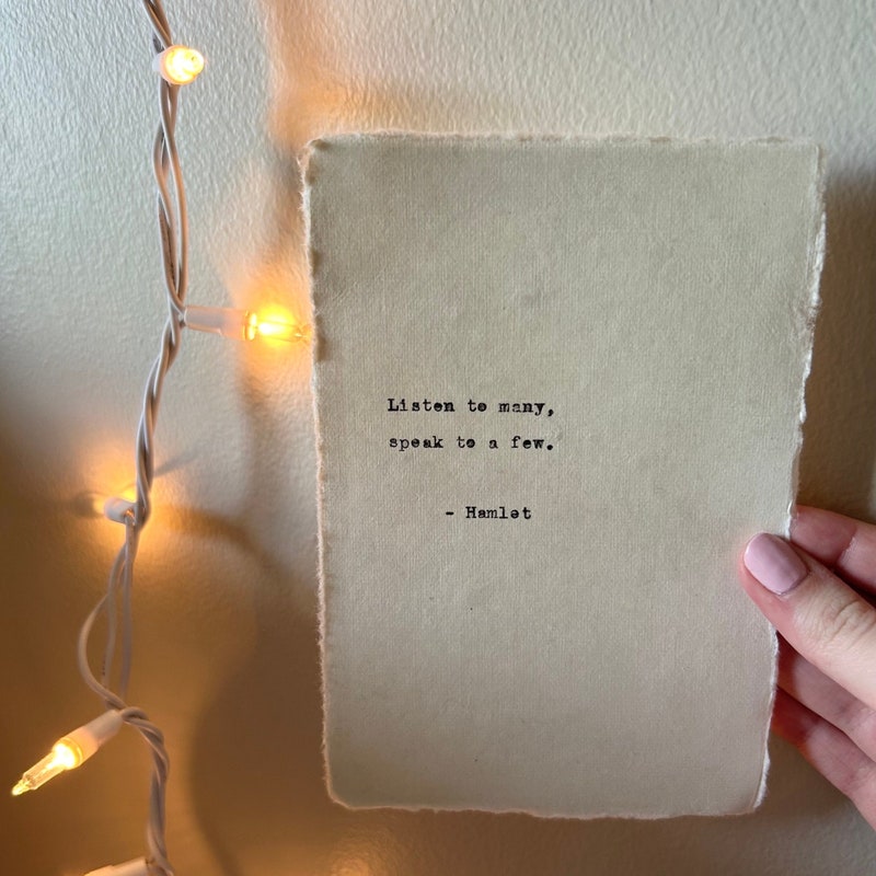 Typewriter Print - Etsy