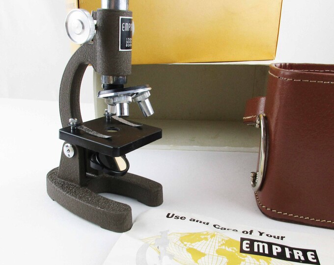 An 'empire' Microscope - A 150-600X Microscope - Original Box and ...