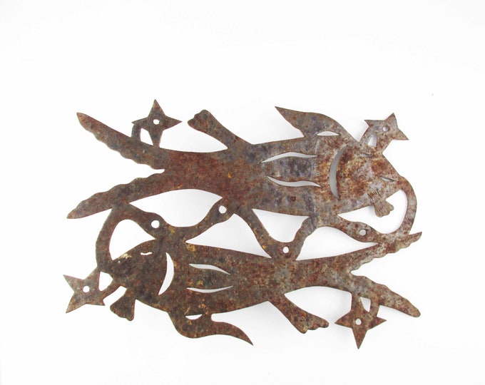 Haitian Artist - Max Prophete Metal Art - 'pisces' Astrological Symbol ...