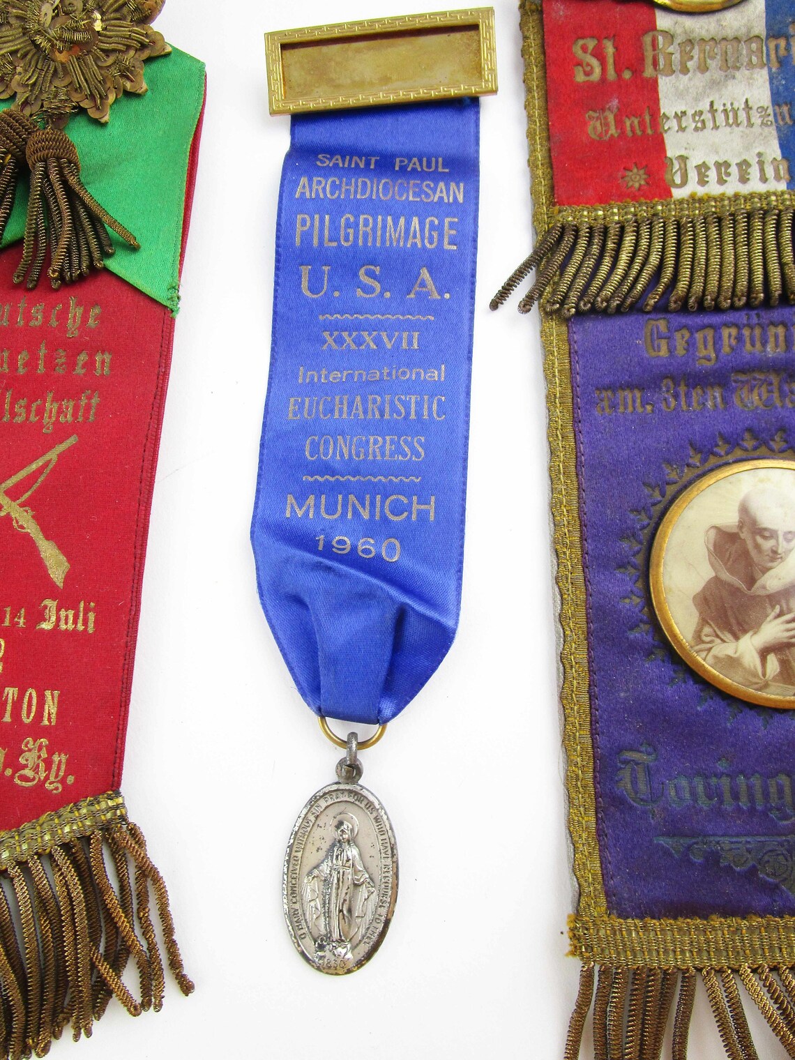 Vintage 1844 to 1960 Silk and Satin Ribbons Religious - Etsy