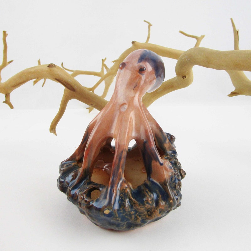 Ceramic Octopus Sculpture - Etsy
