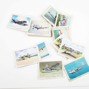 Airplanes - Vintage 'wings Cigarette Cards' - Miscellaneous Collectible ...