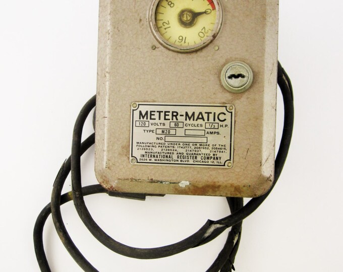 A 'meter-matic' Electric Meter From International Register Co., Chicago ...
