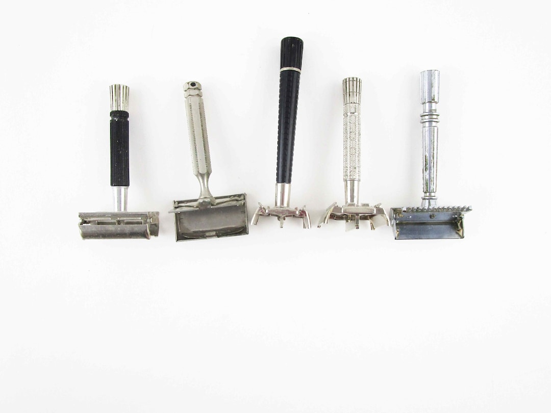 Five Razors - Double Edge 'gillette' and 'schick' - Single Edge 'ever ...