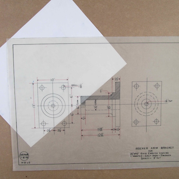 Rocker Arm Drawing - Etsy