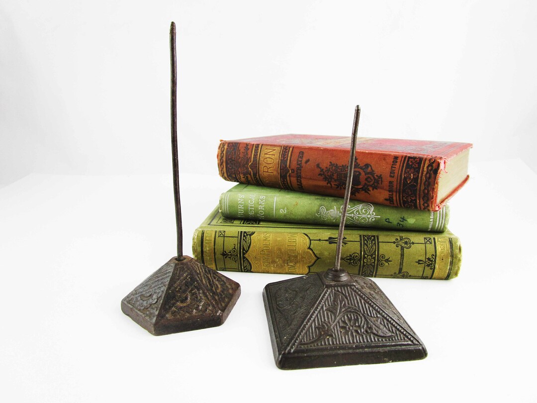 Vintage Cast Iron Receipt Spike: Ornate Eastlake Office Decor - Etsy