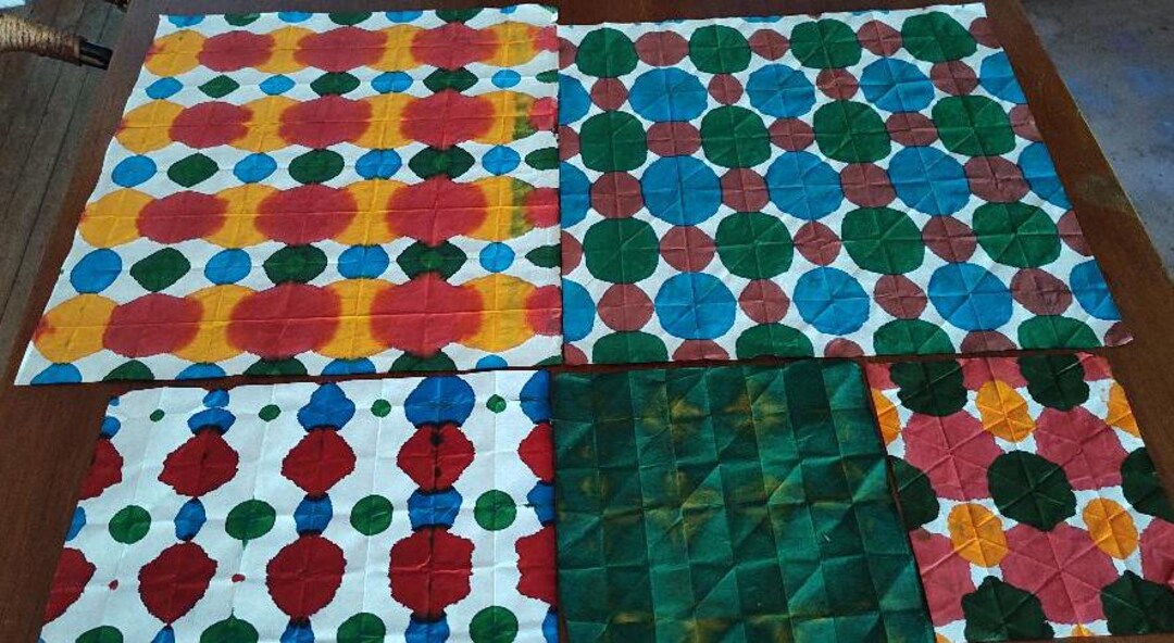 Orizome Sheets Folding and Dyeing Set of 13 - Etsy