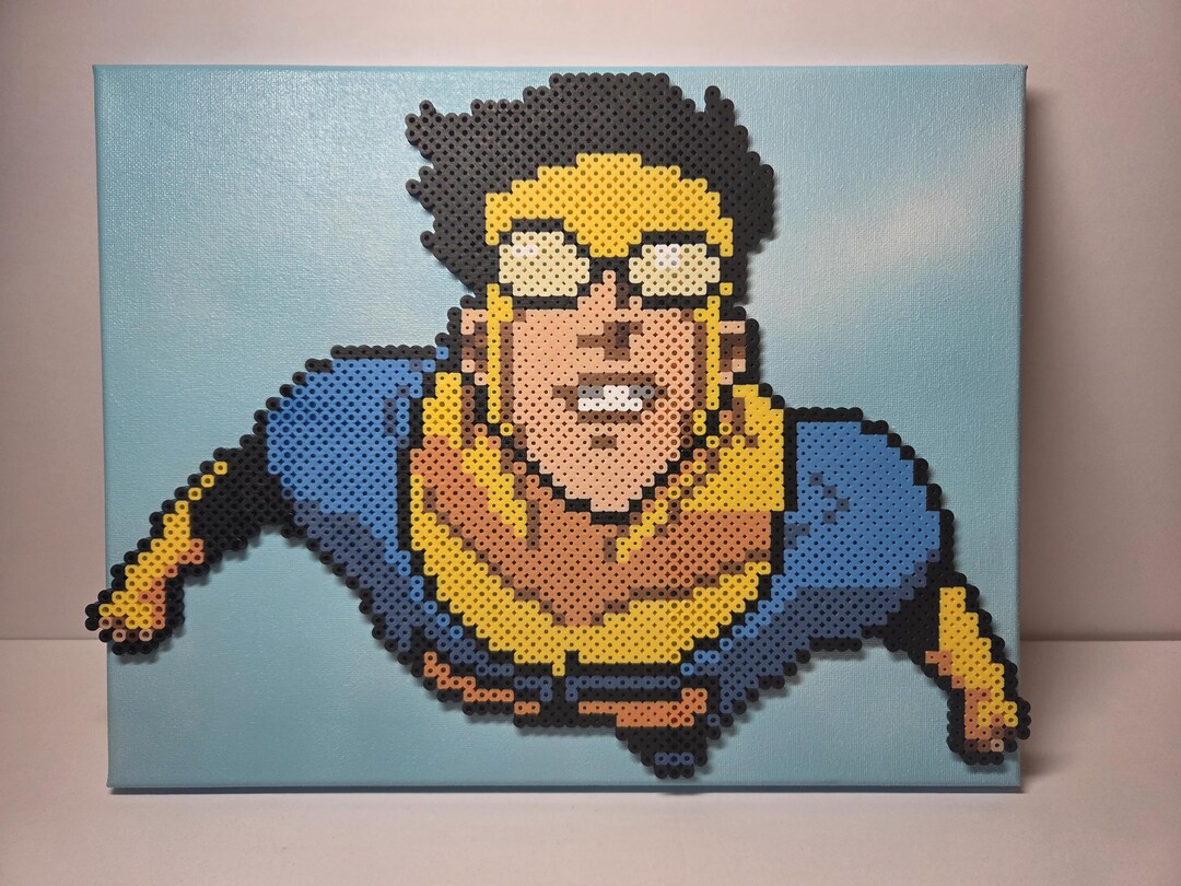 Invincible Perler Bead Canvas Art - Etsy