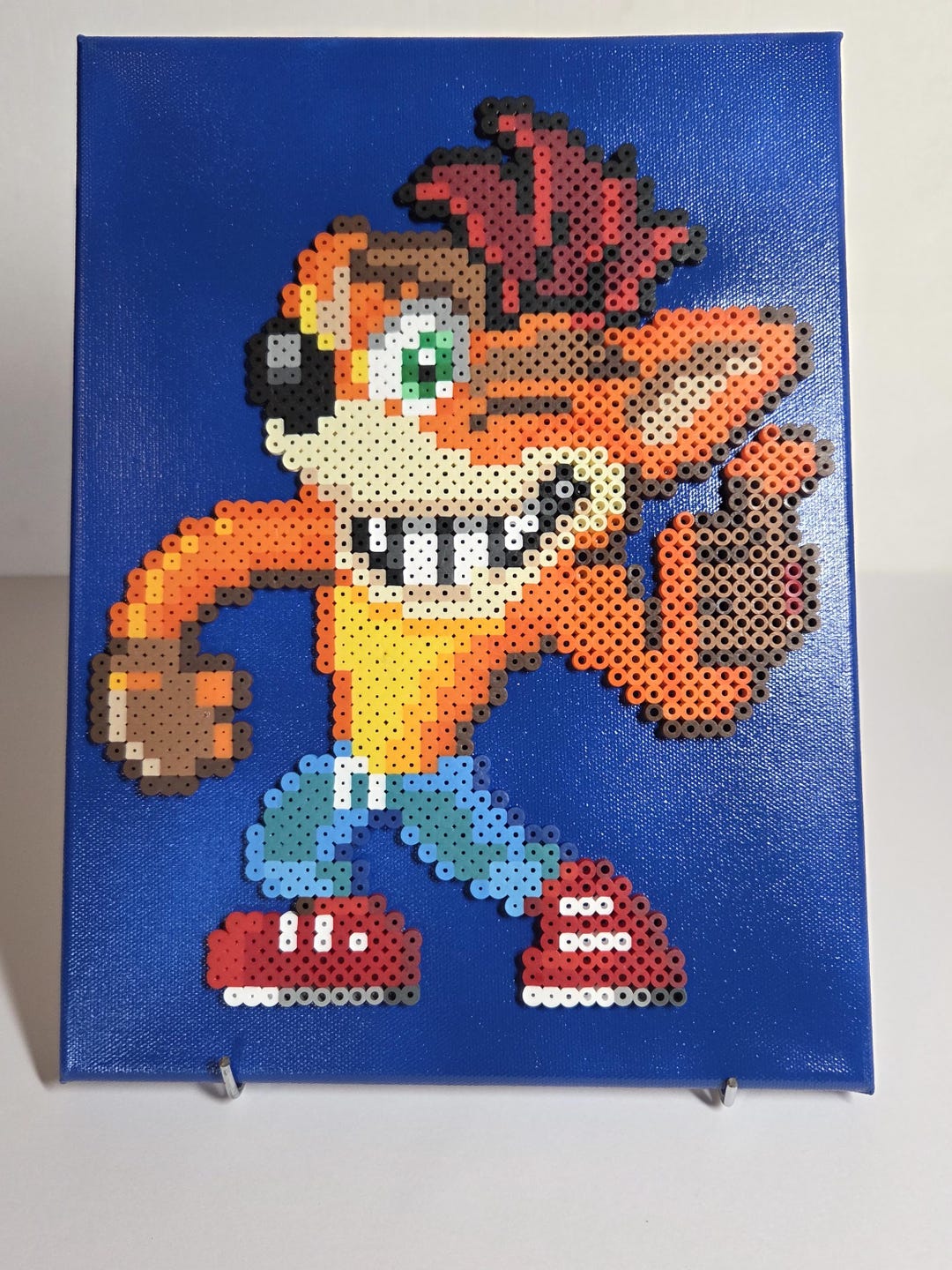 Crash Bandicoot Perler Bead Canvas - Etsy
