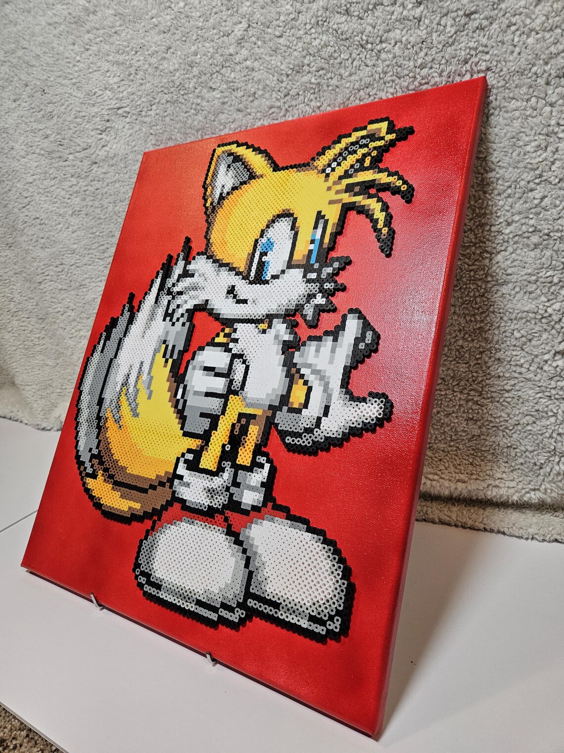 Tails the Fox Perler Bead Canvas - Etsy