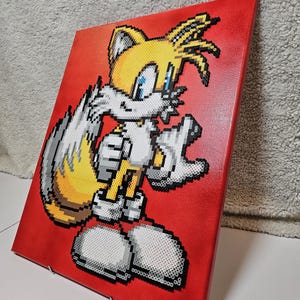 Tails the Fox Perler Bead Canvas - Etsy