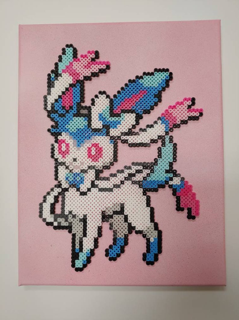 Shiny Sylveon Perler Bead Canvas - Etsy