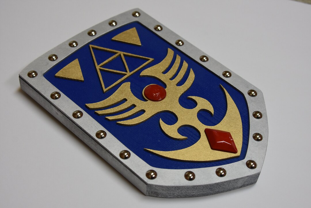 Handmade Blue Fighter's Shield - Legend of Zelda Decor - Etsy
