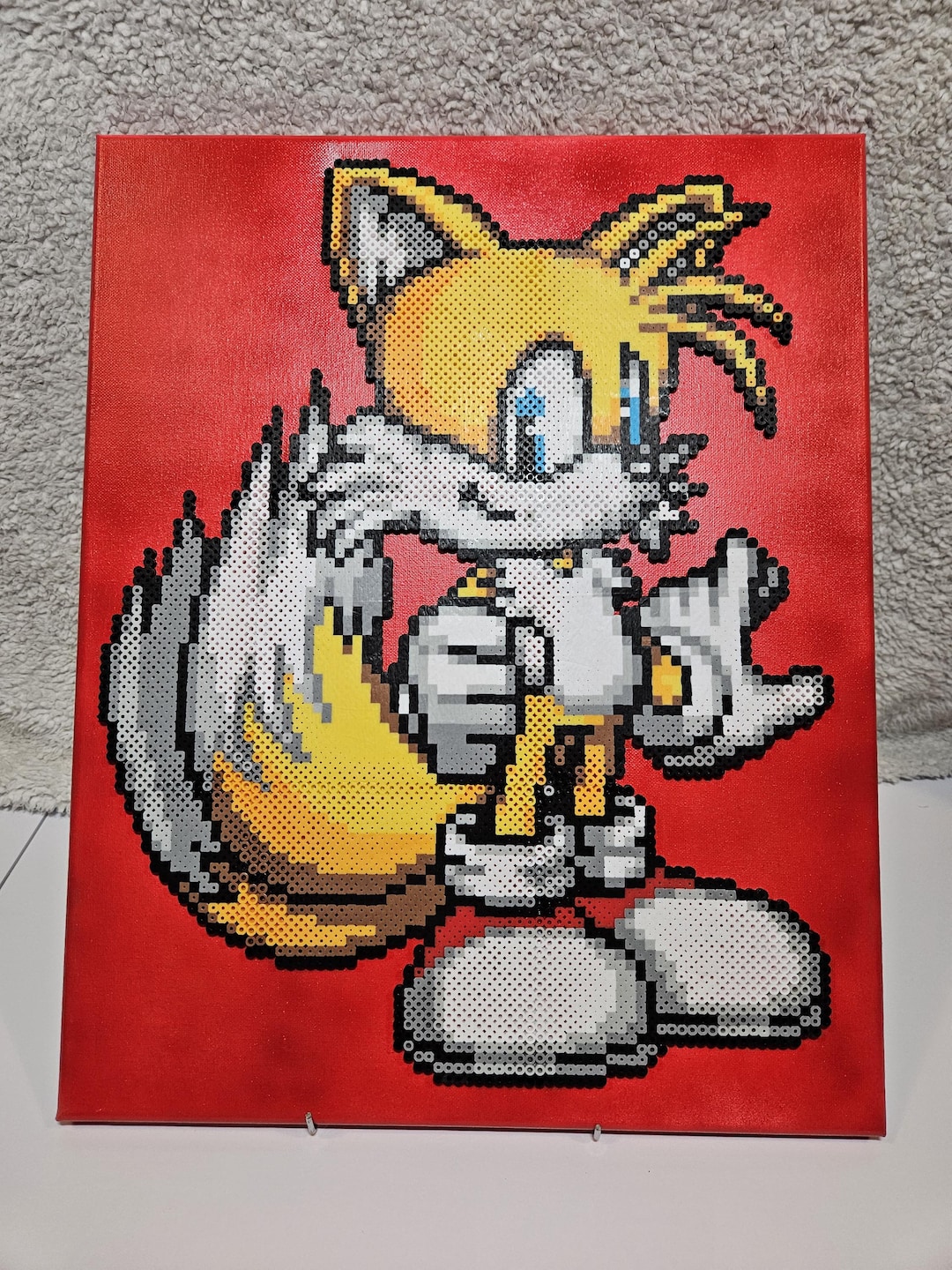 Tails the Fox Perler Bead Canvas - Etsy