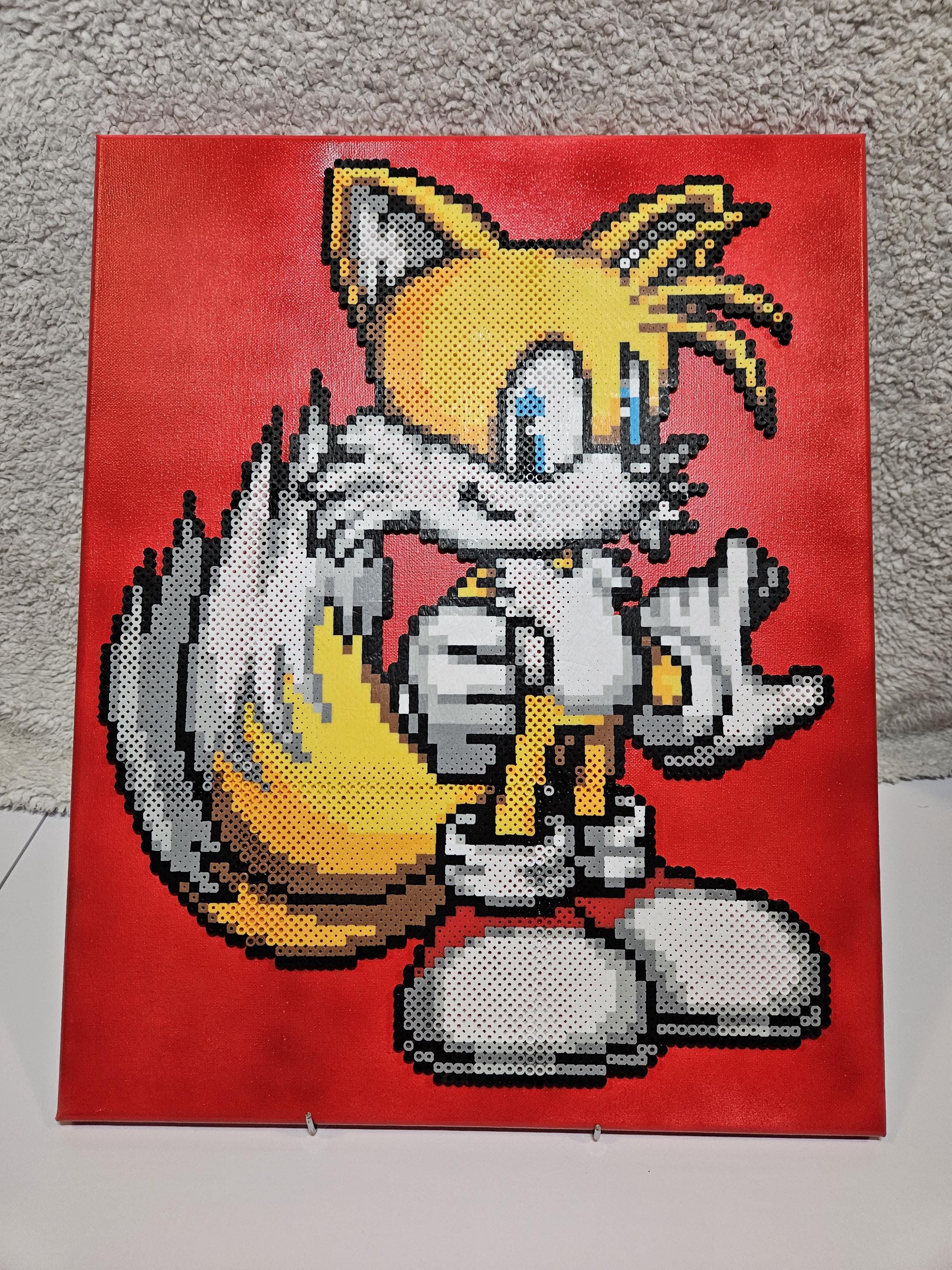 Tails the Fox Perler Bead Canvas - Etsy