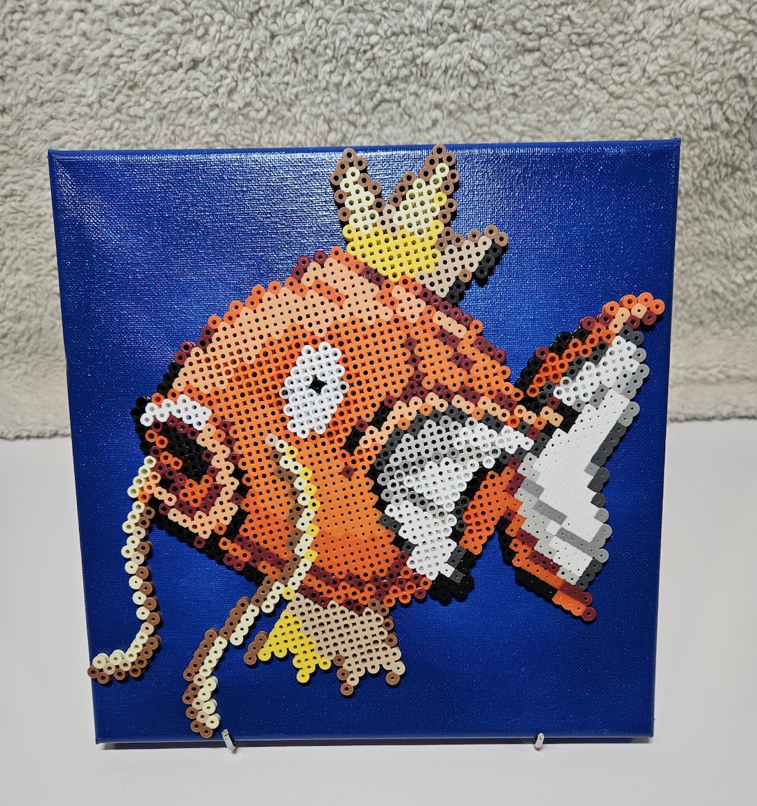Magikarp Pokemon Perler Bead Canvas Art - Etsy