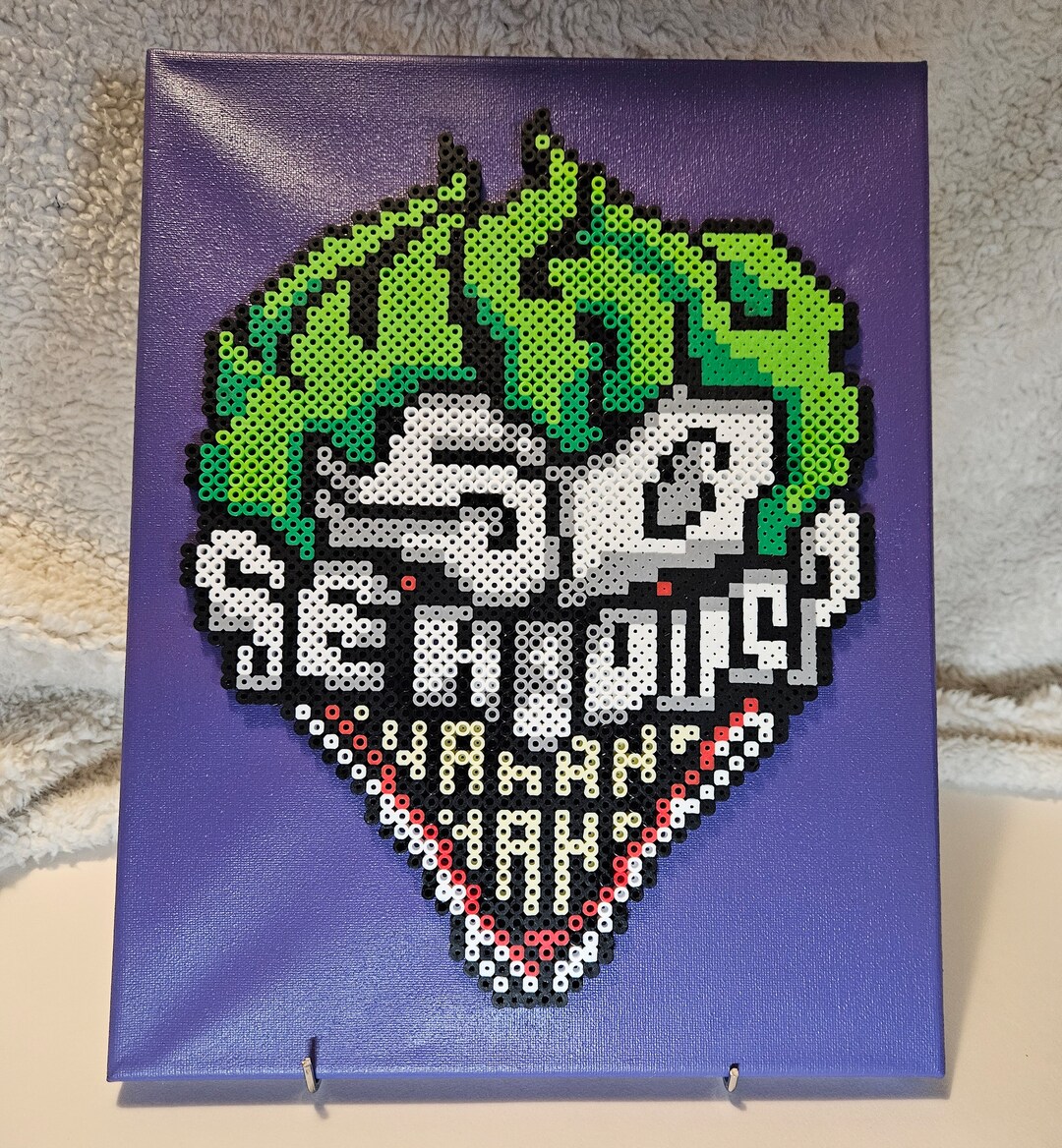 Joker (why so Serious) Perler Bead Canvas - Etsy