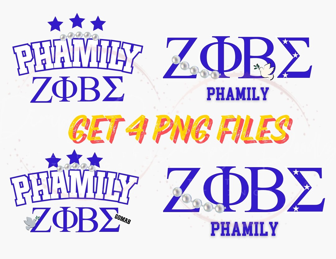 Zeta Phi Beta Sigma Sublimation Design Blue Phamily Shirt Design Zeta ...