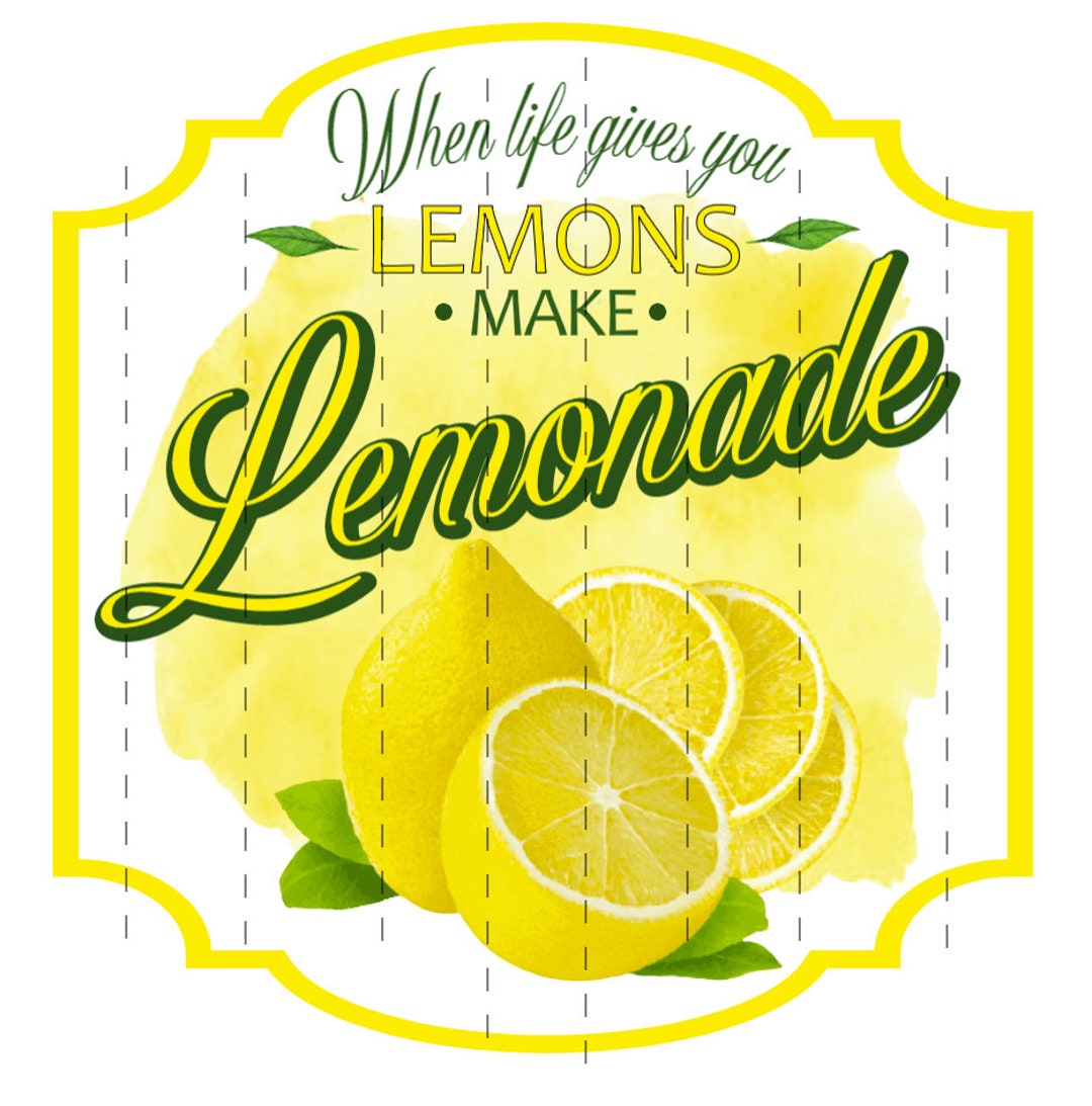 Lemonade Label Svg, Png - Etsy