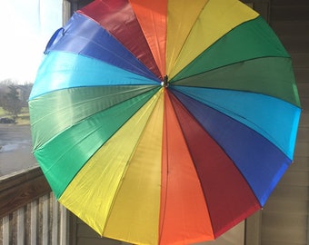 Rainbow umbrella | Etsy