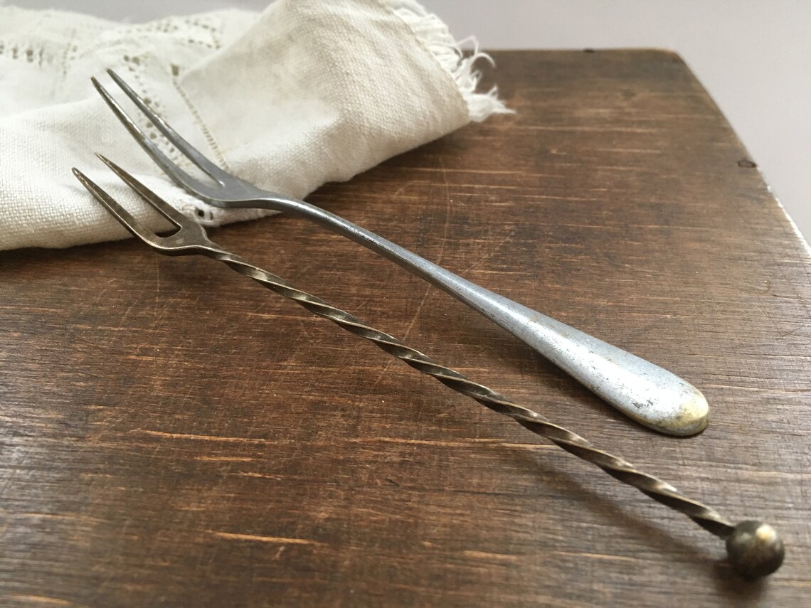 Vintage Serving Forks Antique Forks Set of 2 Vintage Forks - Etsy