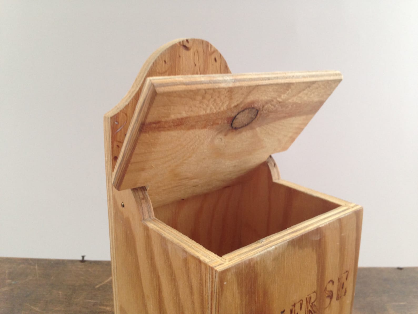 Vintage Rustic Wooden Lidded Box Salt Box With a Lid Handmade - Etsy