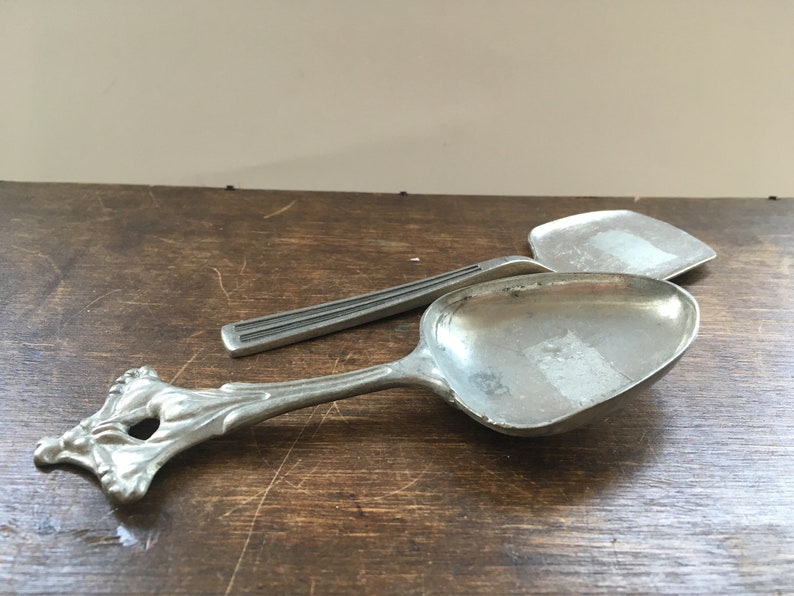 Norwegian Pewter Spoon Set Norwegian Tin Spoon Set Norway - Etsy
